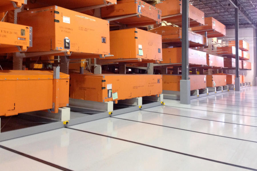 SAFERAK® 60P Heavy-duty industrial powered mobile racking system ...